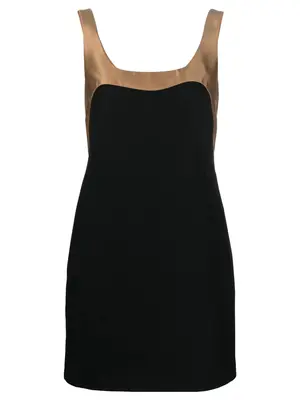 Valentino Garavani Colourblock Mini Dress - Black