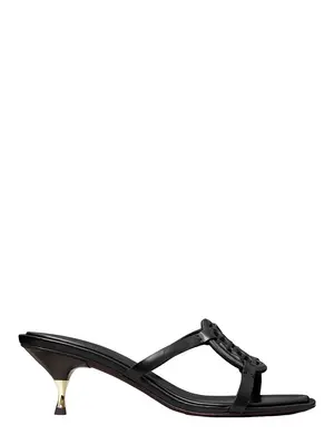 Tory Burch Geo Bombé Miller 55mm Leather Sandals - Black