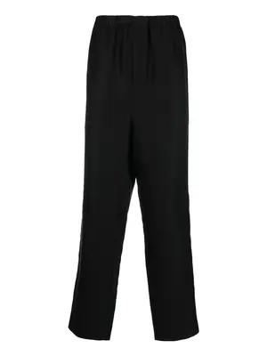 Saint Laurent High-waisted Tapered Trousers - Black