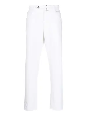 INCOTEX Incotex Off-centre Button-fastening Trousers