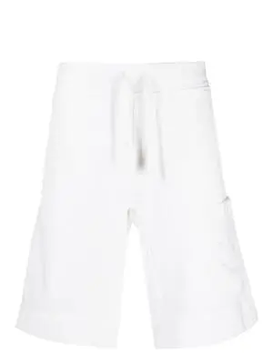 TEN C Side Patch-pocket Drawstring Shorts - White