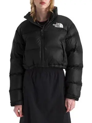 The North Face Nuptse Water Repellent Short Puffer Jacket - Tnf Black/tnf Black R