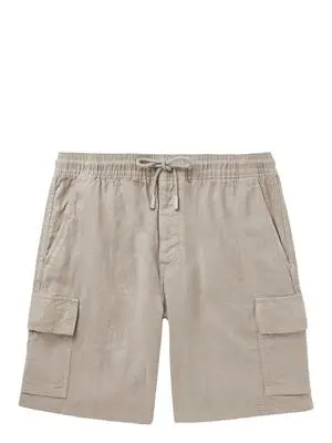 Vilebrequin Straight-leg Linen Cargo Shorts - Neutrals