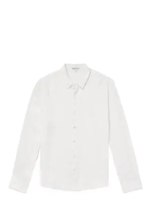 JAMES PERSE Garment-dyed Linen Shirt - White