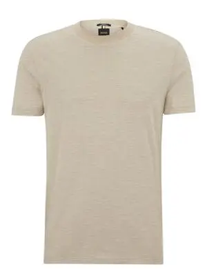 BOSS Cotton-silk T-shirt - Beige