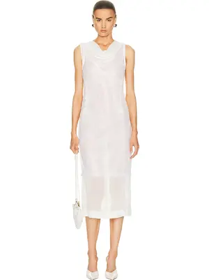 Bottega Veneta Double Layer Dress - Chalk