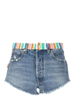 ALANUI Denim Shorts