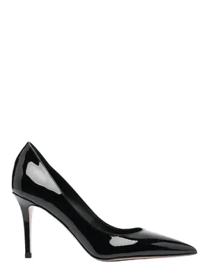 LE SILLA Eva 80mm Patent Leather Pumps - Black