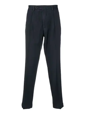 DELL'OGLIO Tapered-leg Tailored Trousers - Blue