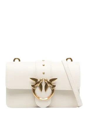 Pinko Mini Love One Shoulder Bag - White