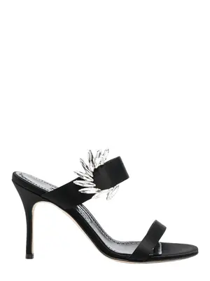 Manolo Blahnik 100mm Chivela Sandals - Black