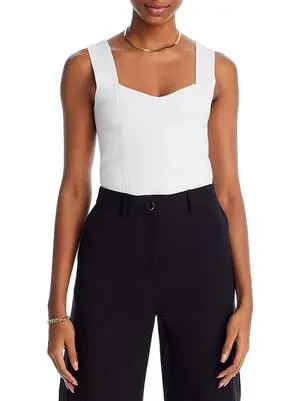 A.L.C. Jordana Cropped Tank - White