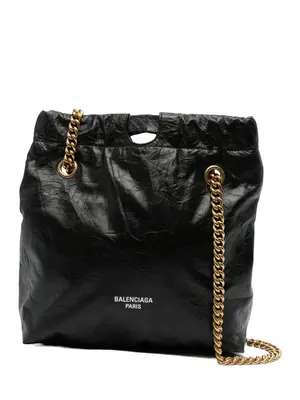 Balenciaga Crush Small Tote Bag - Black