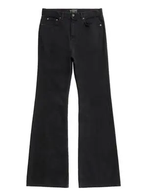 Balenciaga Low-rise Flared Jeans - Black