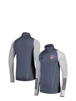 Adidas Fc Dallas Cold.rdy Raglan Long Sleeve Top - Gray