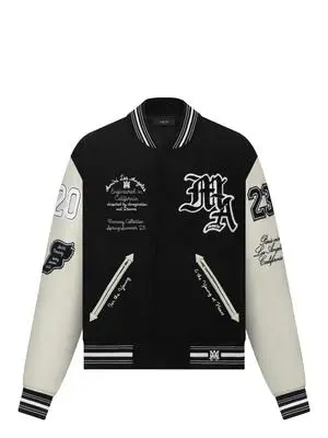 Amiri Varsity Bomber Jacket - Black