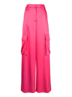Versace Wide-leg Cargo Trousers - Pink