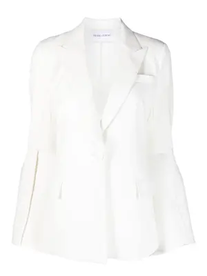 Prabal Gurung Prabal Gurung Slit-Sleeve Blazer White