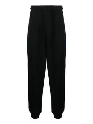 Helmut Lang Logo-embroidered Cotton Track Pants - Black