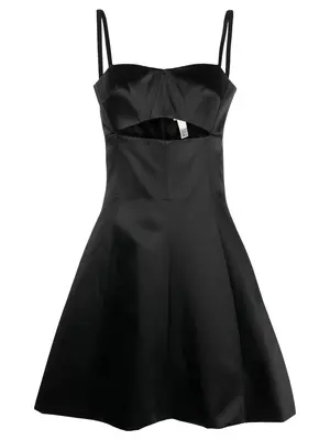 PATOU Cut-out A-line Mini Dress - Black