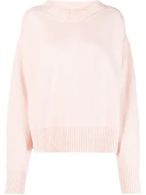 SA SU PHI Cut-out Detail Cashmere Jumper - Pink
