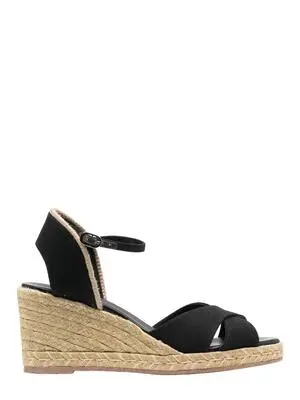 STUART WEITZMAN Stuart Weitzman Mirela Espadrille Wedge Sandals Black