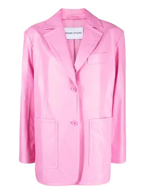 STAND STUDIO Keeva Double-breasted Blazer - Pink