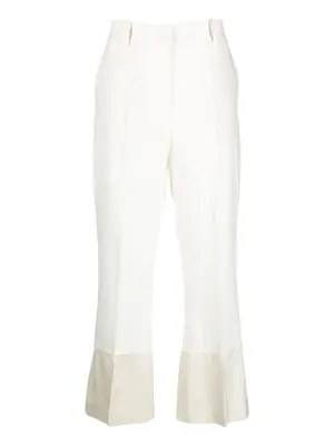 WALES BONNER Harmony Straight-leg Trousers - White