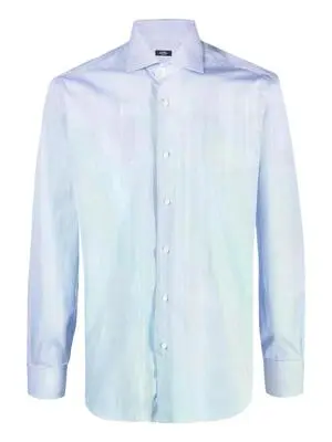 BARBA NAPOLI Button Shirt - Blue