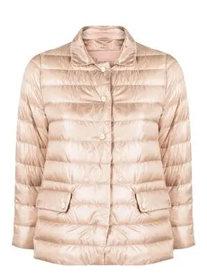 Herno Button-fastening Padded Jacket - Pink