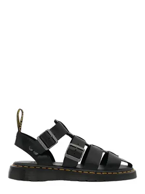 Dr. Martens Caged Leather Sandals - Black