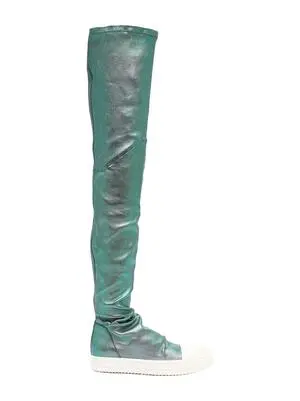 Rick Owens Sock Metallic Sneaker-boots - Green