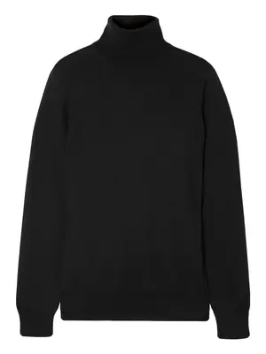 Loro Piana Cashmere Turtleneck Sweater Black