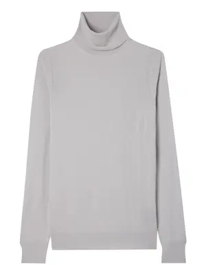 Loro Piana Cashmere Turtleneck Sweater - Gray