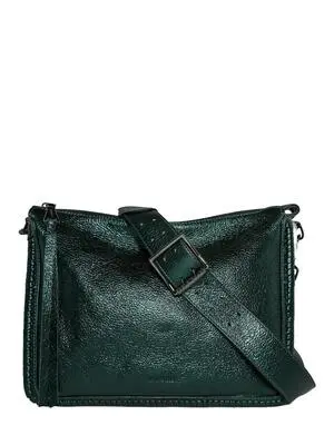 AIMEE Famous Leather Crossbody Bag - Metallic Forest