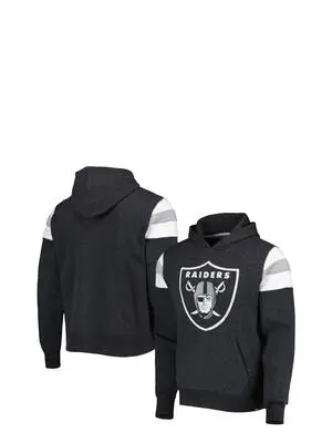 '47 47 Heathered Las Vegas Raiders Nico Pullover Hoodie - Black