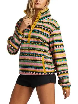BILLABONG Billabong Switchback Lite Stripe Fleece Pullover