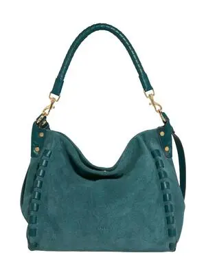 AIMEE Zen Leather Hobo - Transform Teal Suede