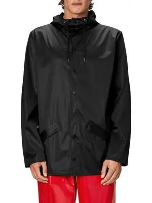 Rains Rains Waterproof Rain Jacket Black Grain