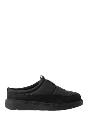 Canada Goose Crofton Suede-trimmed Quilted Nylon Mules - Black