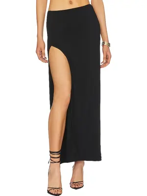INDAH Kira Maxi Skirt - Black