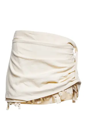 Jacquemus Artichaut Ruffled Miniskirt - White