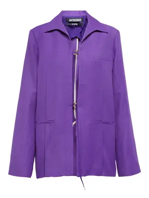 Jacquemus Amaro Twill Jacket - Purple