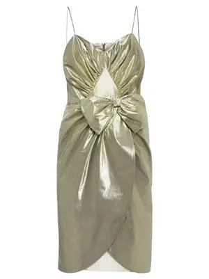 MAISON MARGIELA Metallic Midi Dress - Silver
