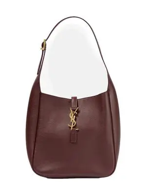 Saint Laurent Le 5 À 7 Small Leather Shoulder Bag - Burgundy