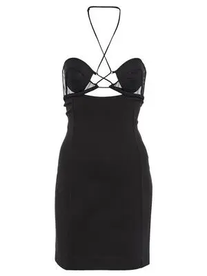 NENSI DOJAKA Cutout Mini Dress - Black