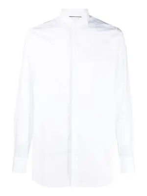TINTORIA MATTEI 954 Pleat-detail Cotton Shirt - White