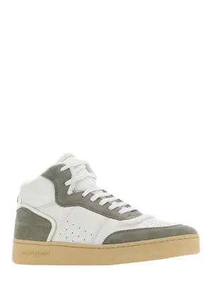 Saint Laurent Sl/80 High-top Sneakers - White
