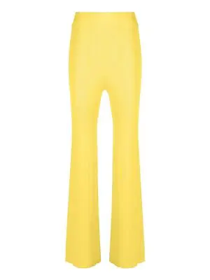 Remain Birger Christensen High-waisted Knitted Trousers - Yellow