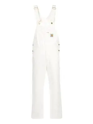 Carhartt Work In Progress Straight-leg Denim Overalls - White